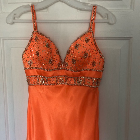 Dresses | Savvi Prom Orange Prom Dress | Poshmark